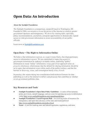 Open Data An Introduction Icma Org